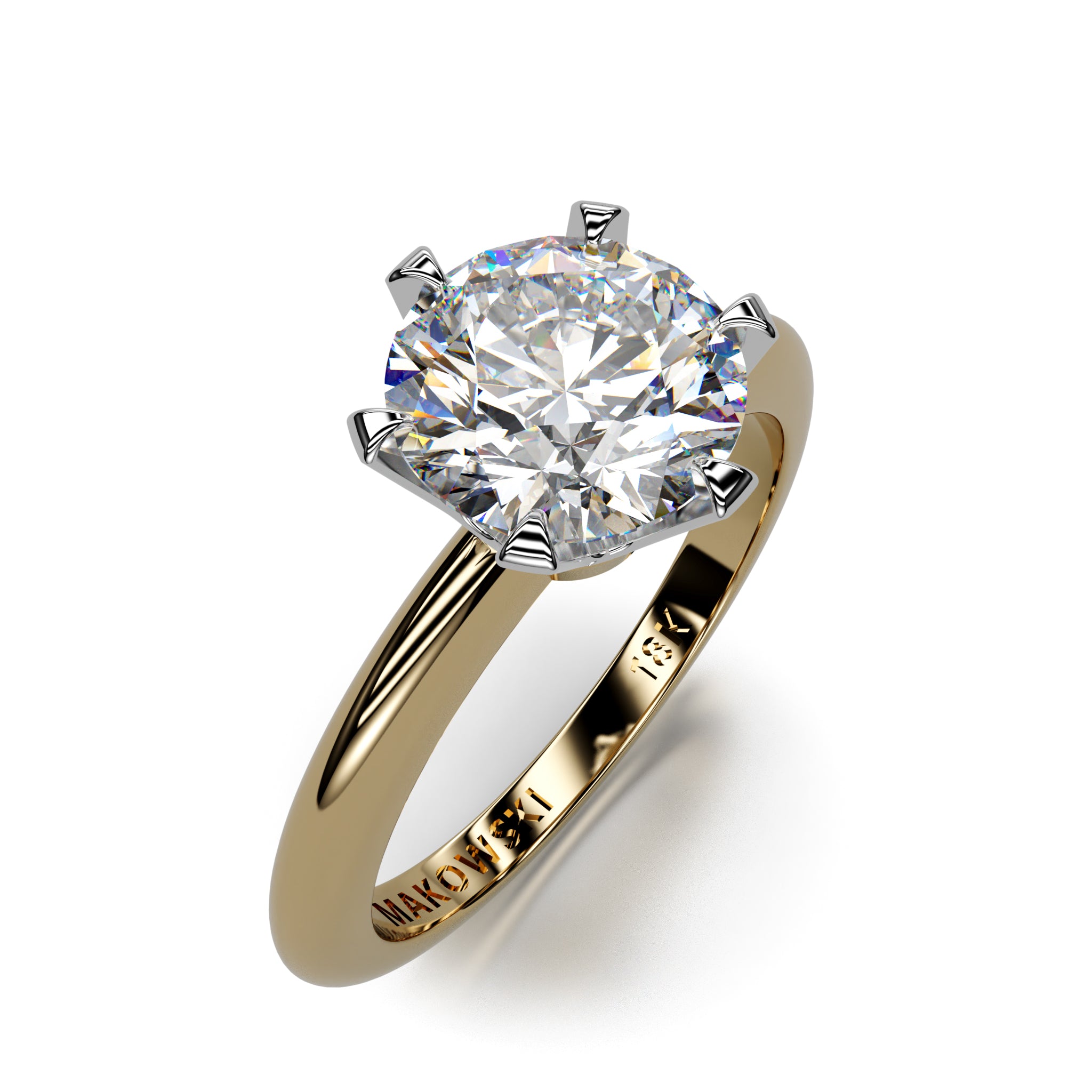 6 prong platinum setting only store